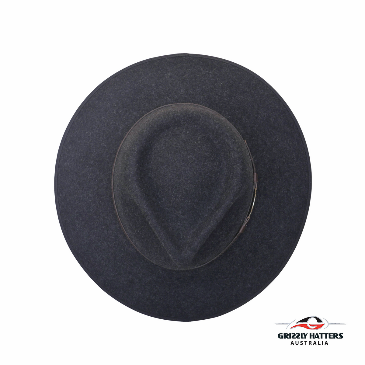 THE WELLINGTON Fedora Hat in CHARCOAL with Band – Grizzly Hatters